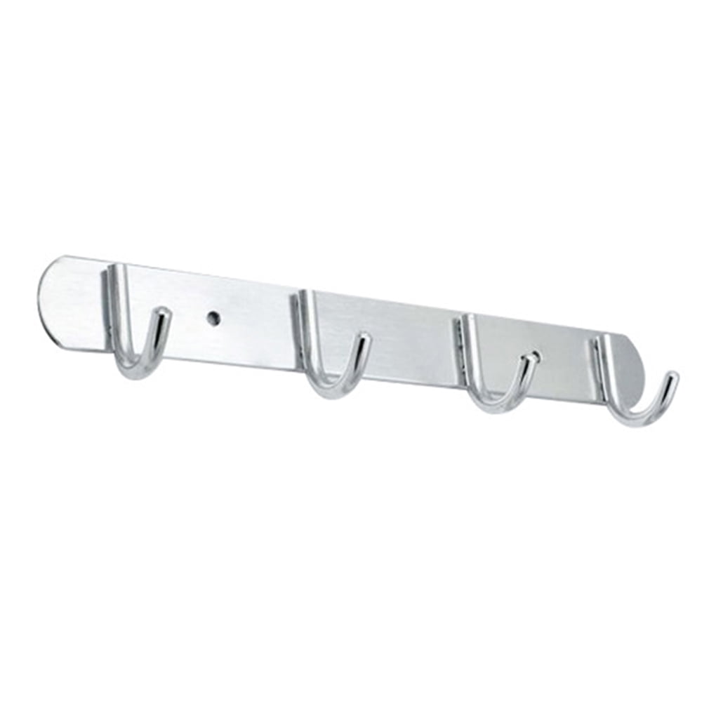 Towel Hook Wall Mounted Coat Rack 4-Hook Coat Rack Hook Heavy Duty ...