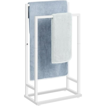 vidaXL Towel Rack Natural Teak Solid Teak Wood Towel Rack Rectangular ...
