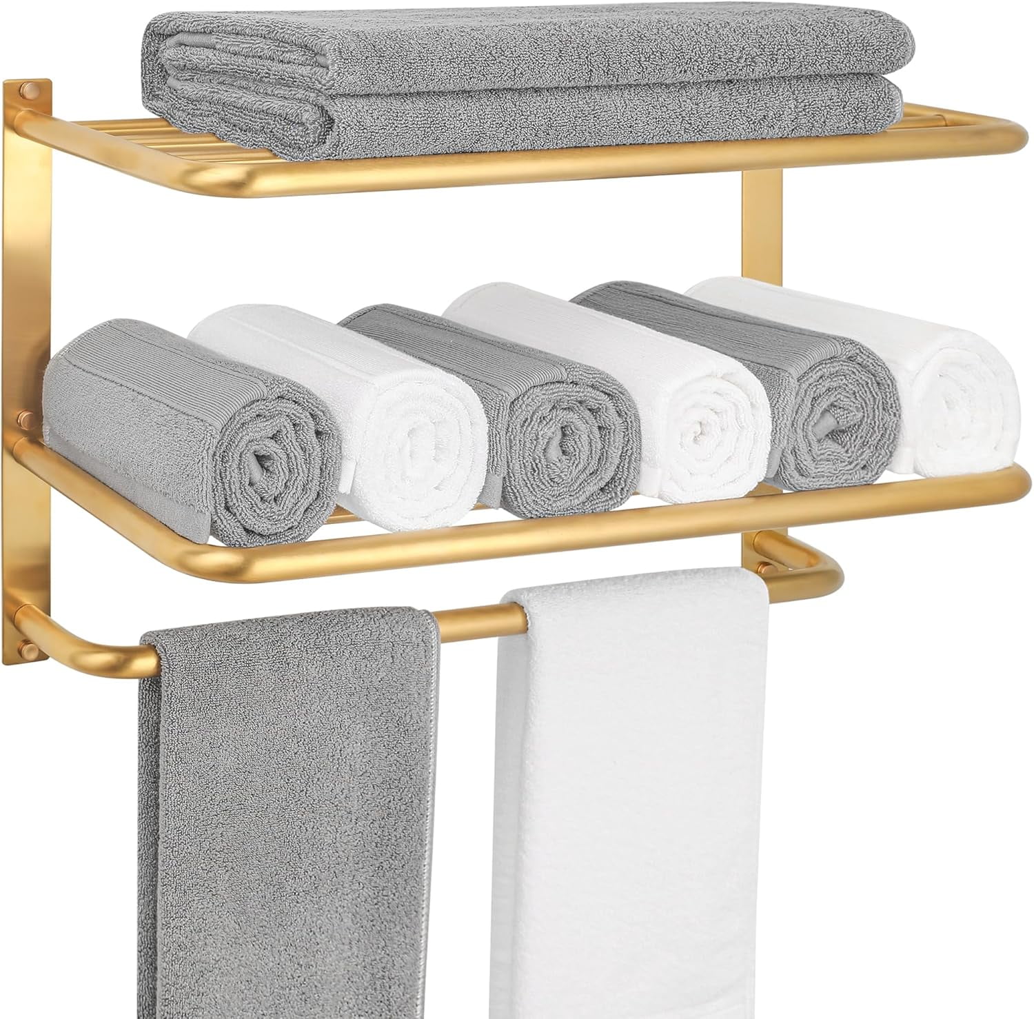 Towel Rack for Bathroom, 22 Inch Tower Holder with Tower Bars, SUS 304 ...