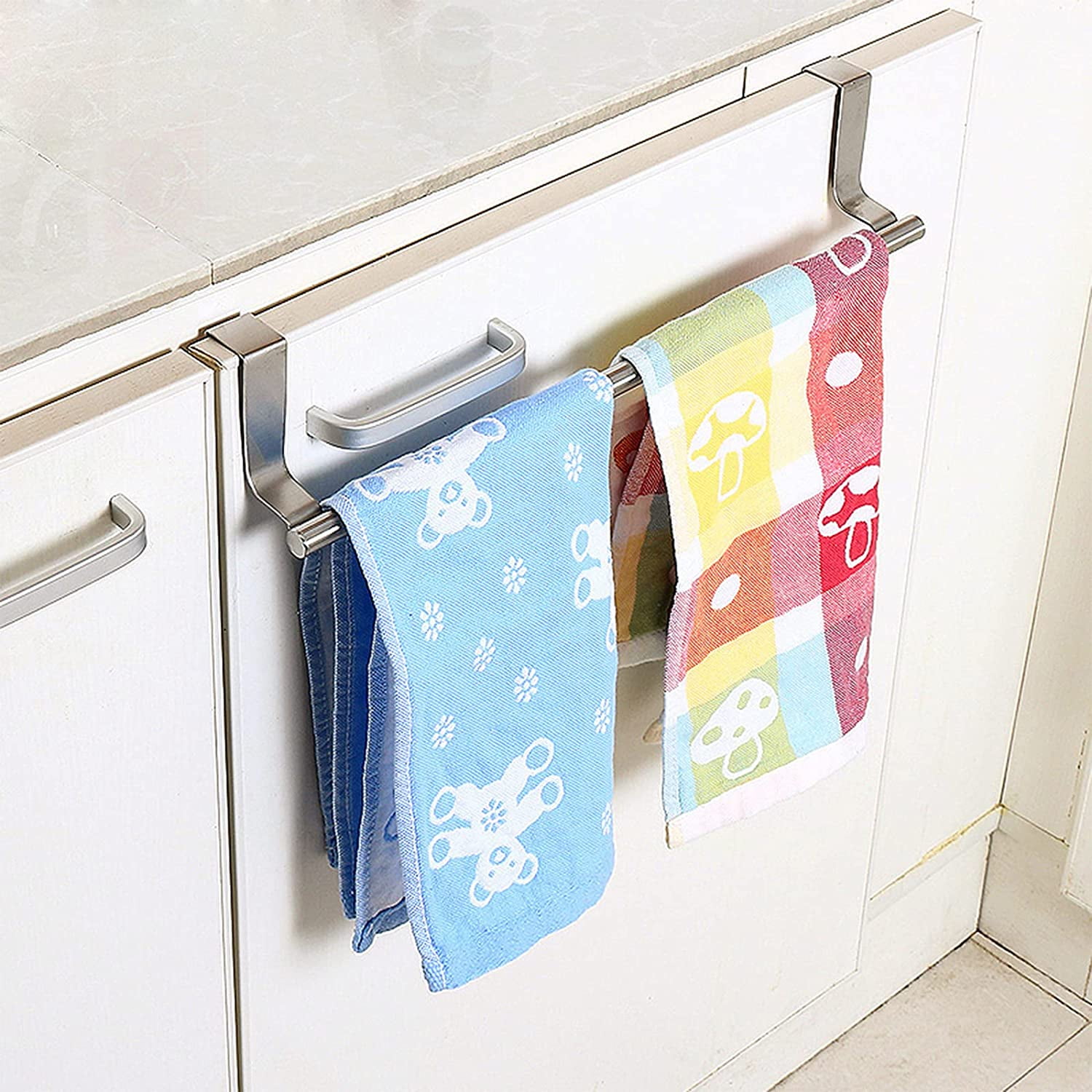 Towel Rack, Over Door Towel Bar Rack, Stainless Steel Kitchen Over ...