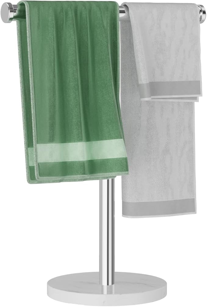 Towel Rack,T Shape Freestanding Towel Racks for Bathroom,Organizer ...