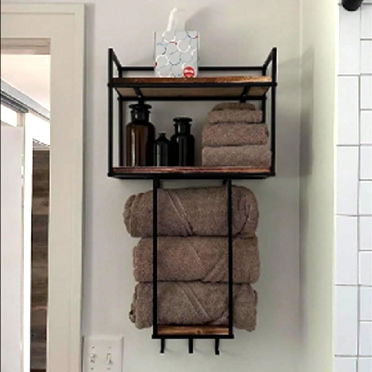 Towel Rack Wall Mounted - Space-Saving Design For Small Bathrooms ...