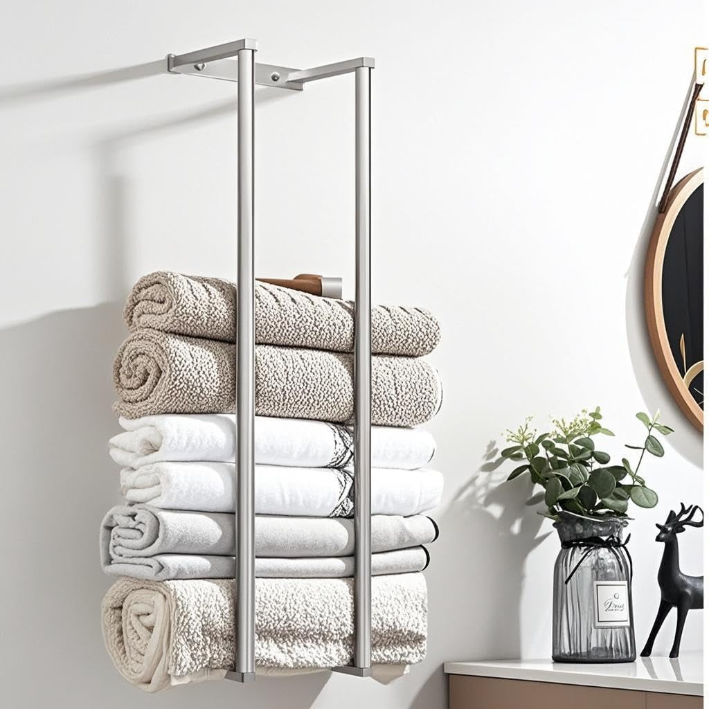 Towel Racks for Bathroom, Towel Holder for Bathroom Wall, 304 Stainless ...