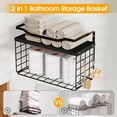 Towel Racks For Bathroom Rack Wall Mounted 6 Tier Rolled Or Folded ...