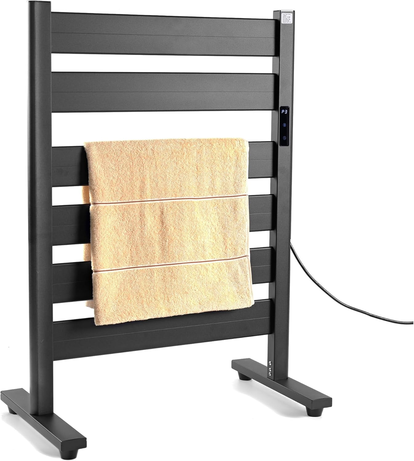 Towel Warmer for Bathroom, 6-Bar, Upgraded Extra-Wide Heating Area ...