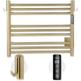 Towel Warmer for Bathroom Wall-Mounted 9-Bar Heated Towel Rack with ...