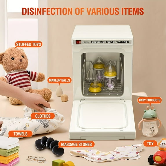 Towel Warmer Cabinet, 5L Hot Towel Warmer Use for Facial Spa, Hair ...