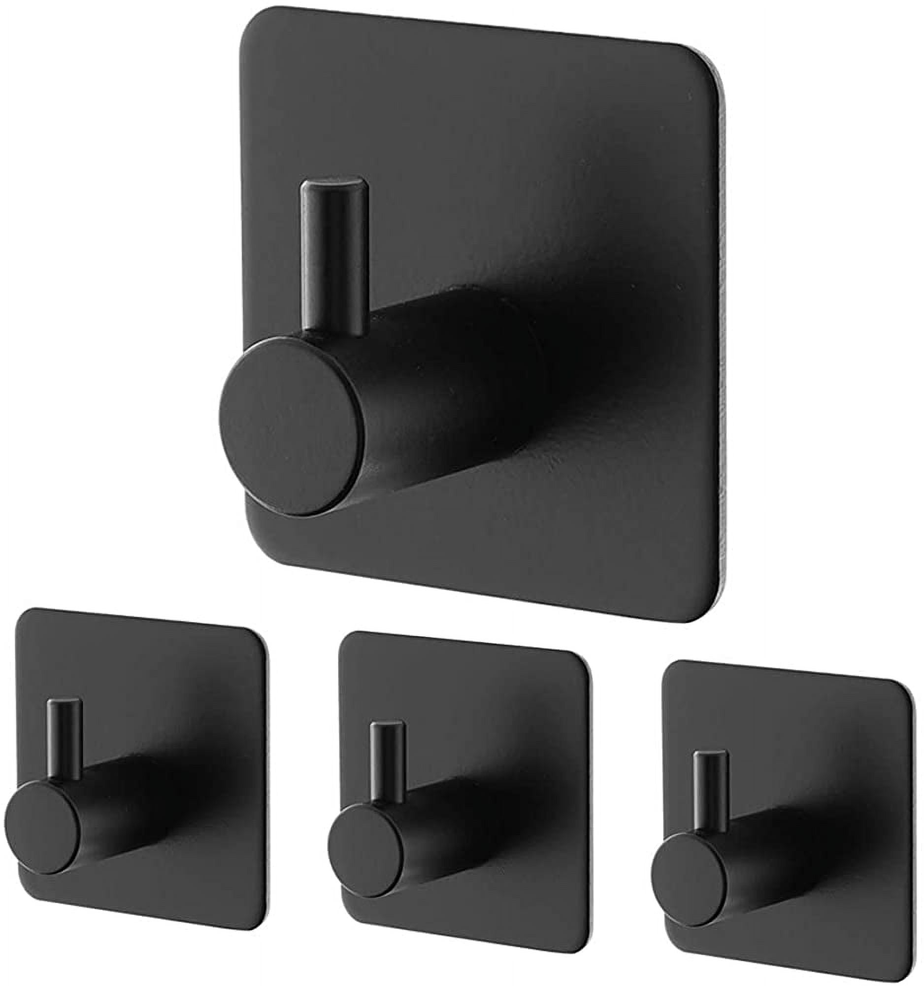 Towel hooks, 4 pieces of self-adhesive hooks, wall hooks, adhesive ...