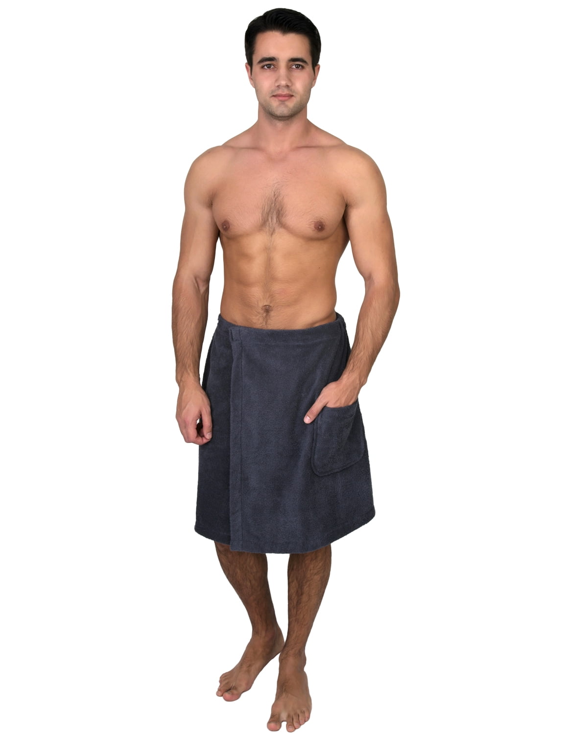 TowelSelections Men's Wrap Adjustable Cotton Terry Shower Bath Gym ...