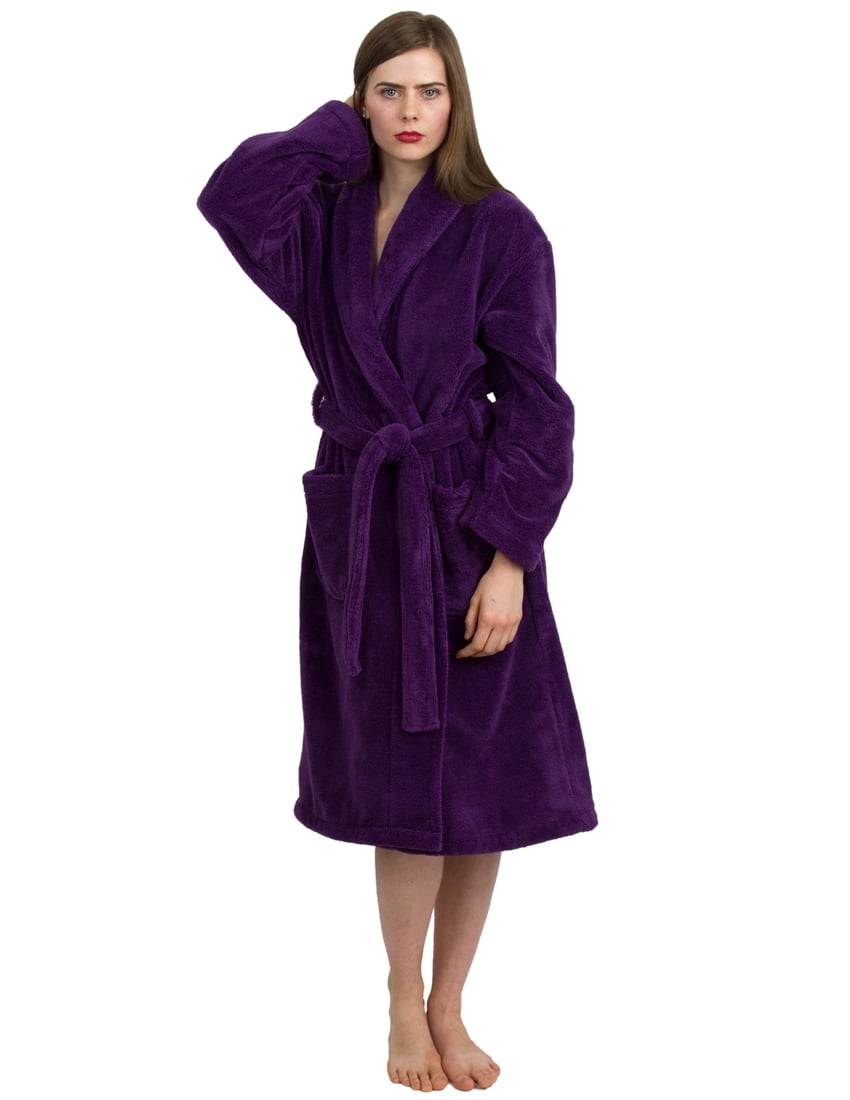 TowelSelections Women's Super Soft Plush Bathrobe Fleece Spa Robe Small ...