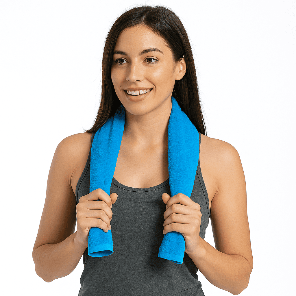 TowelSoft Premium 100% Cotton Premium Terry Velour Fitness Towel for ...