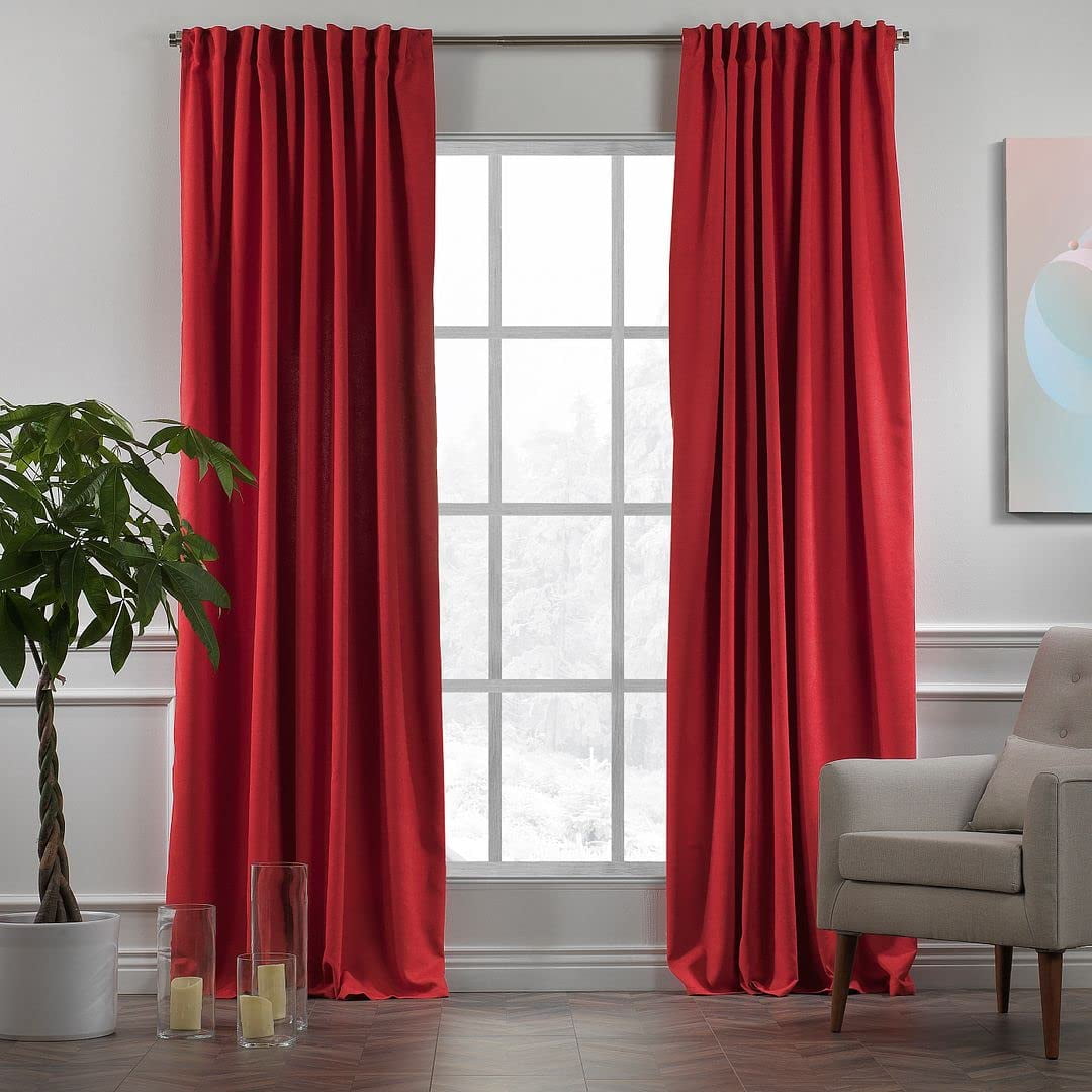 Towels Beyond Window Curtains Drapes – 2 Panel Faux Velvet Insulating ...