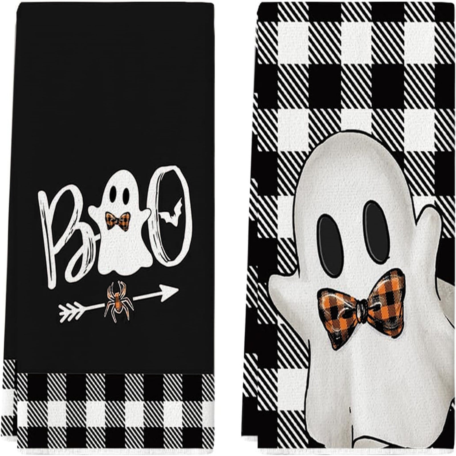 Towels,Fall & Halloween Themed Absorbent Towel Set with Pumpkin, Ghost ...