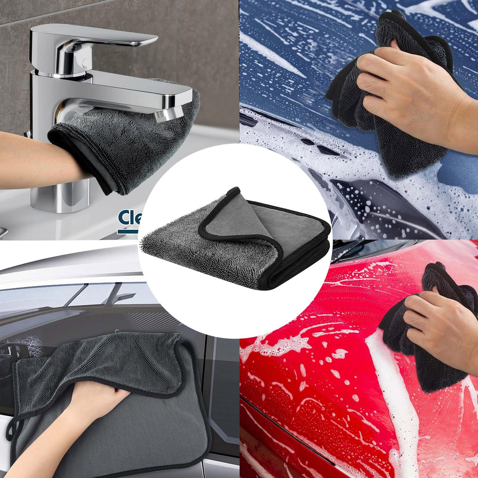 Towels LargeFast Dry Drying Towel For Car 40 X 60 Cm Shiny Bath Dry ...