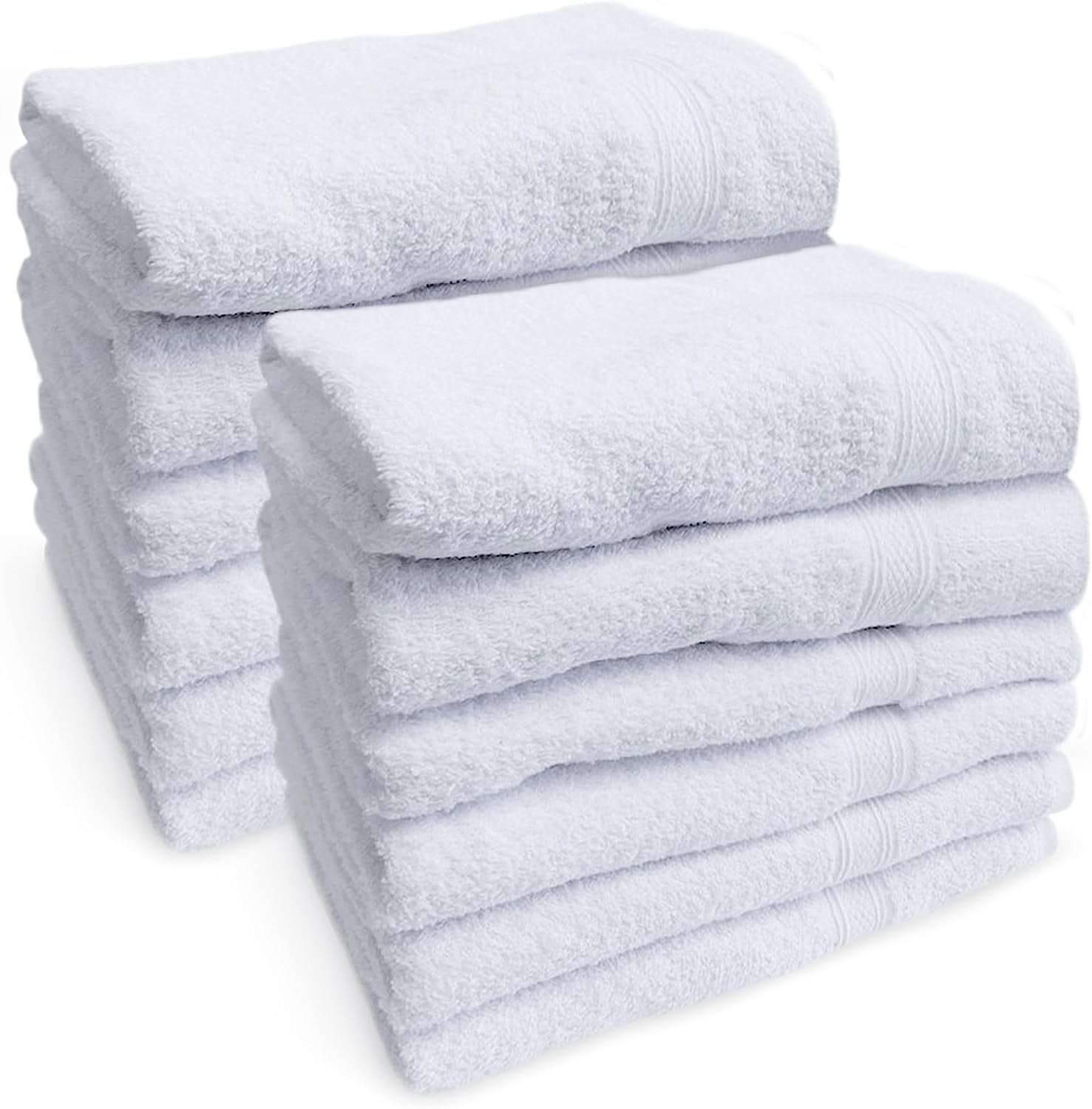 Towels N More 24x48 Bath Towel Set, Lightweight Quick Drying Gym Towel ...