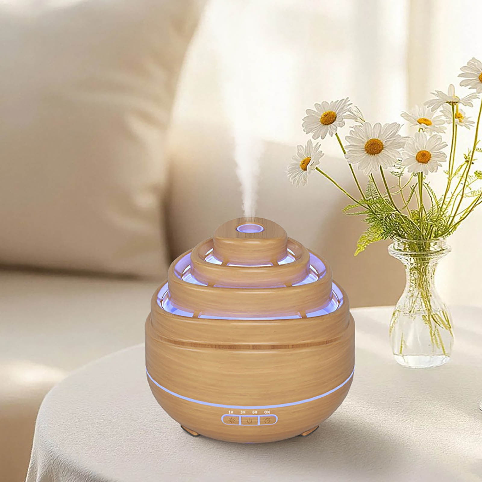 Tower Aromatherapy Diffuser & Humidifier – 500ml Essential Oil Diffuser ...