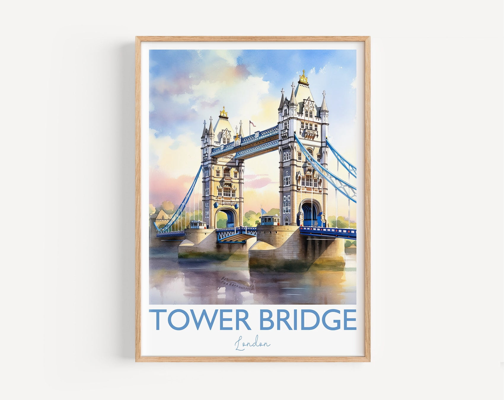 Tower Bridge Poster, Travel Print of Tower Bridge, London, England ...