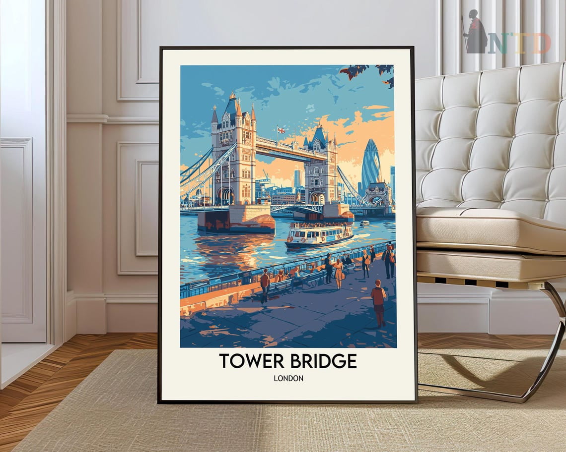 Tower Bridge Print, Tower Bridge Wall Art, Tower Bridge Poster, Tower ...