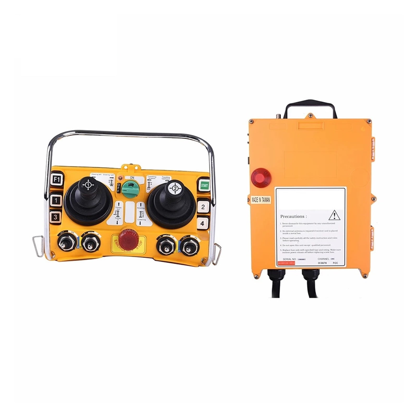 Tower Crane Remote Control Industrial Wireless Joystick Dual Rocker ...