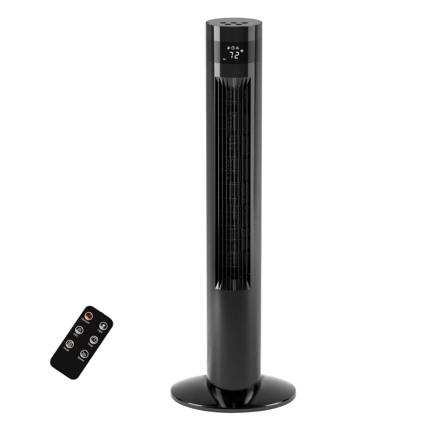 WAA 35 Inch 3-Speed Oscillating Tower Fan with Timer and Remote Control ...
