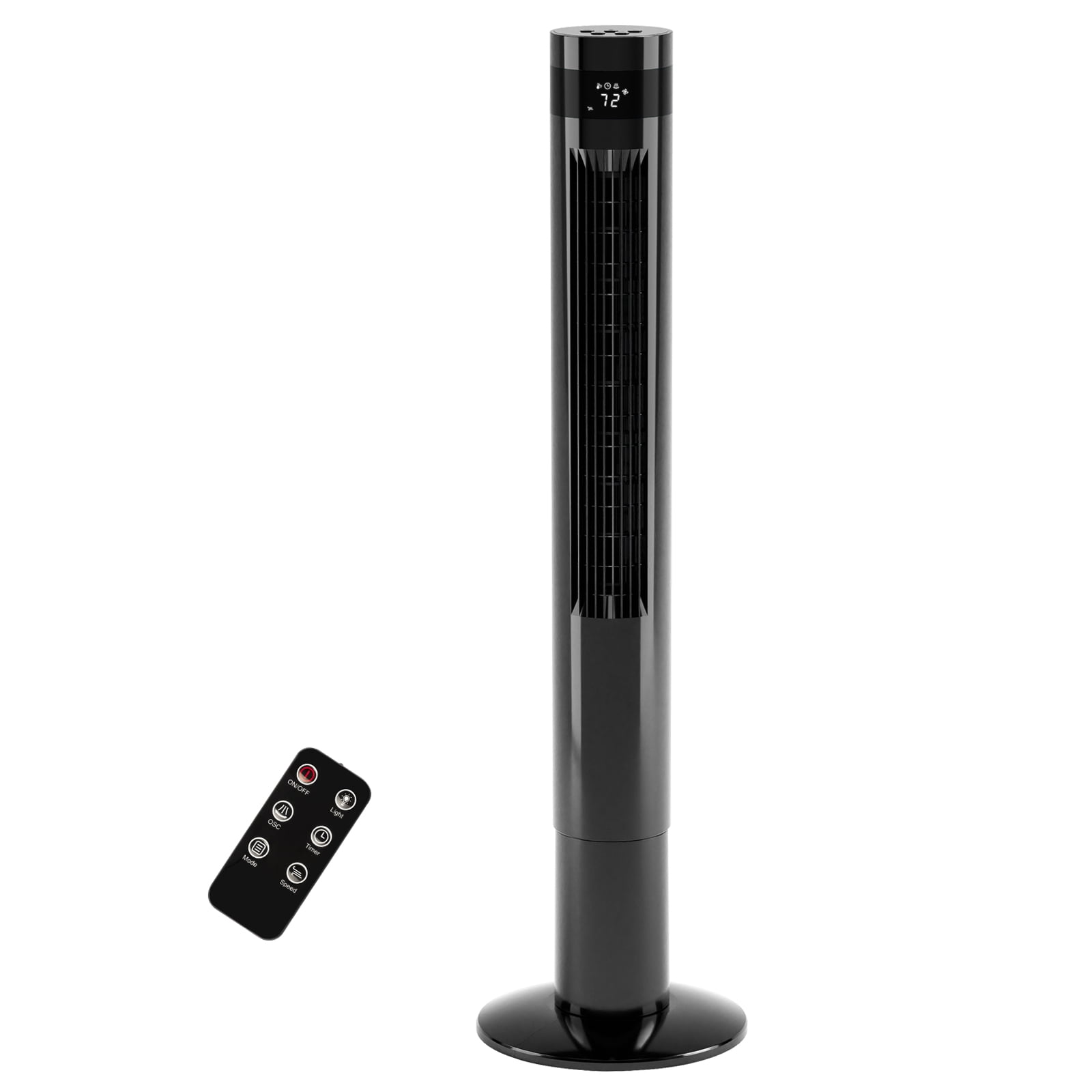 Tower Fan 43 inch Portable Floor Fans 85°Oscillating Fan 12 H Timer ...