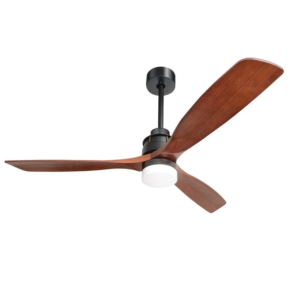 Tower Fan 60 inch 3 Solid Wood Blade DC Motor Ceiling Fan Decorate for ...