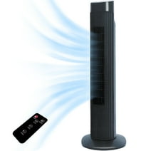 Lasko 32 Inch Slim Portable 3 Speed Oscillating Tower Fan with Remote ...
