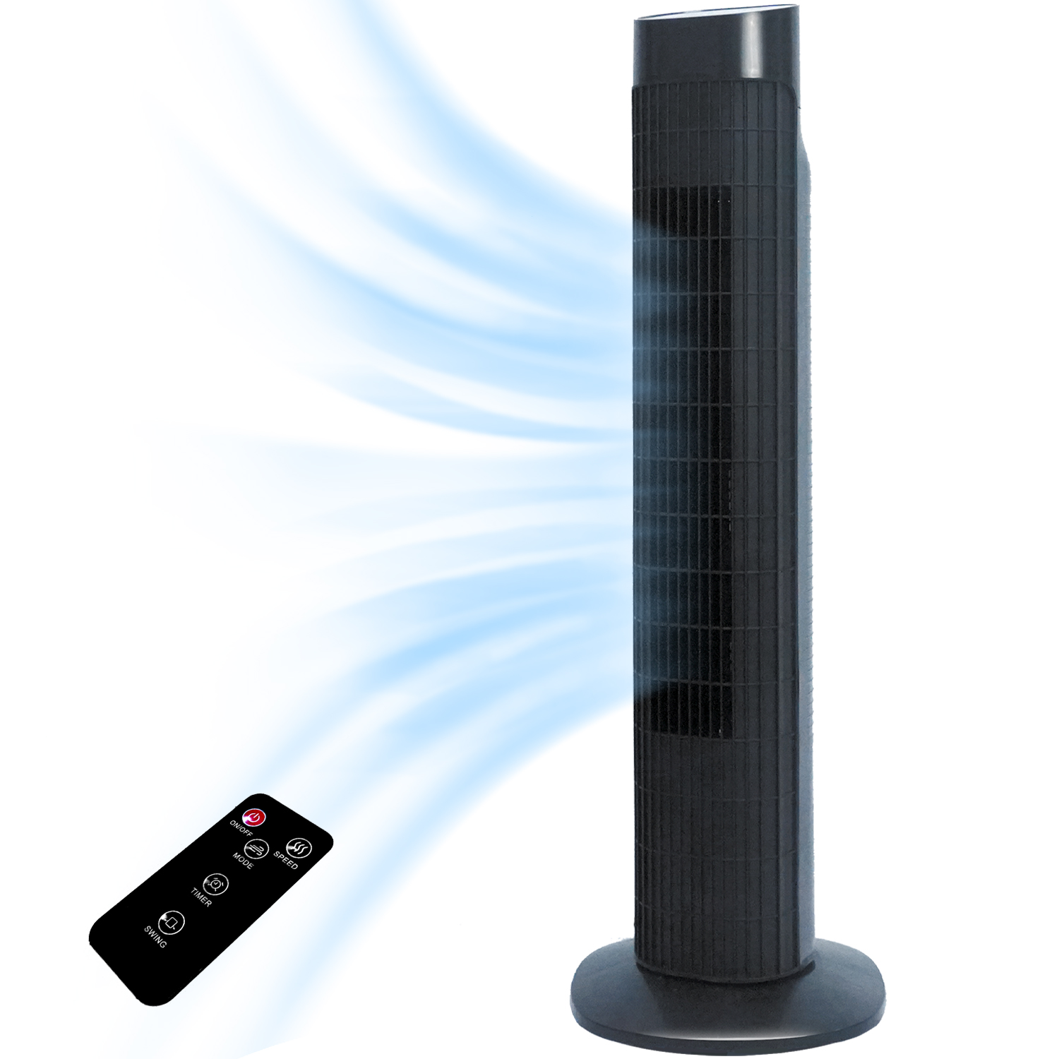 Genesis Powerful 43 Inch Oscillating Tower Fan With Max Air Quiet ...