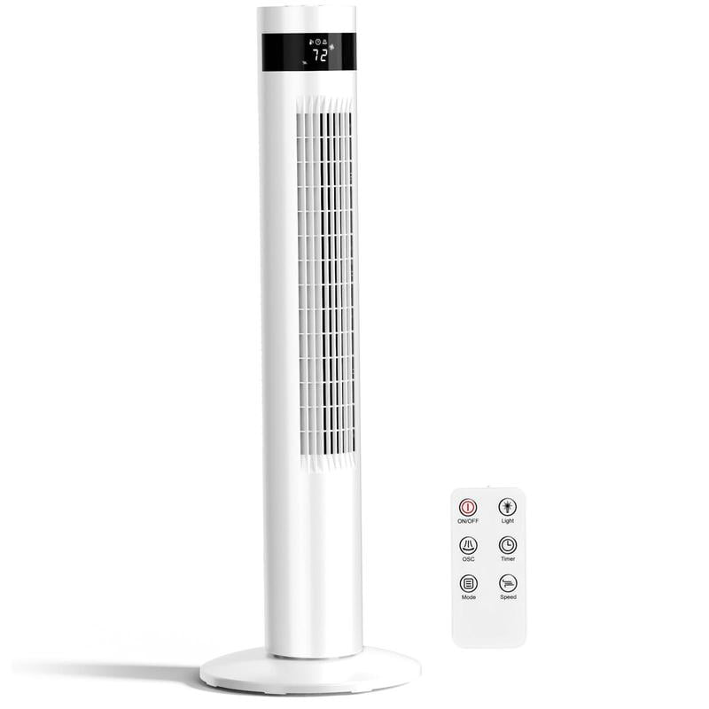 Tower Fan Portable Electric 85° Oscillating Fan with Remote Control ...