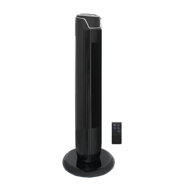 Tower Fan with Remote & Timer, Black - Walmart.com