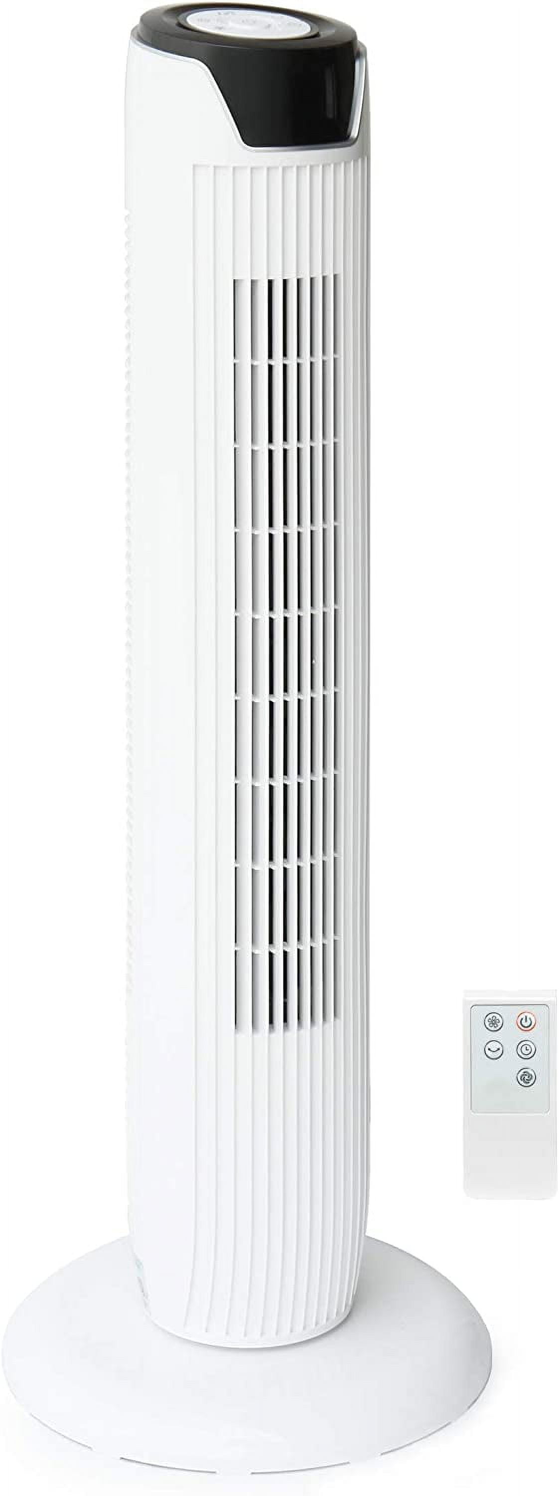 Tower Fan with and Timer in White - Walmart.com