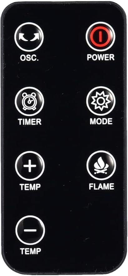 Tower Heater with 3D Flame, Remote Control - Walmart.com