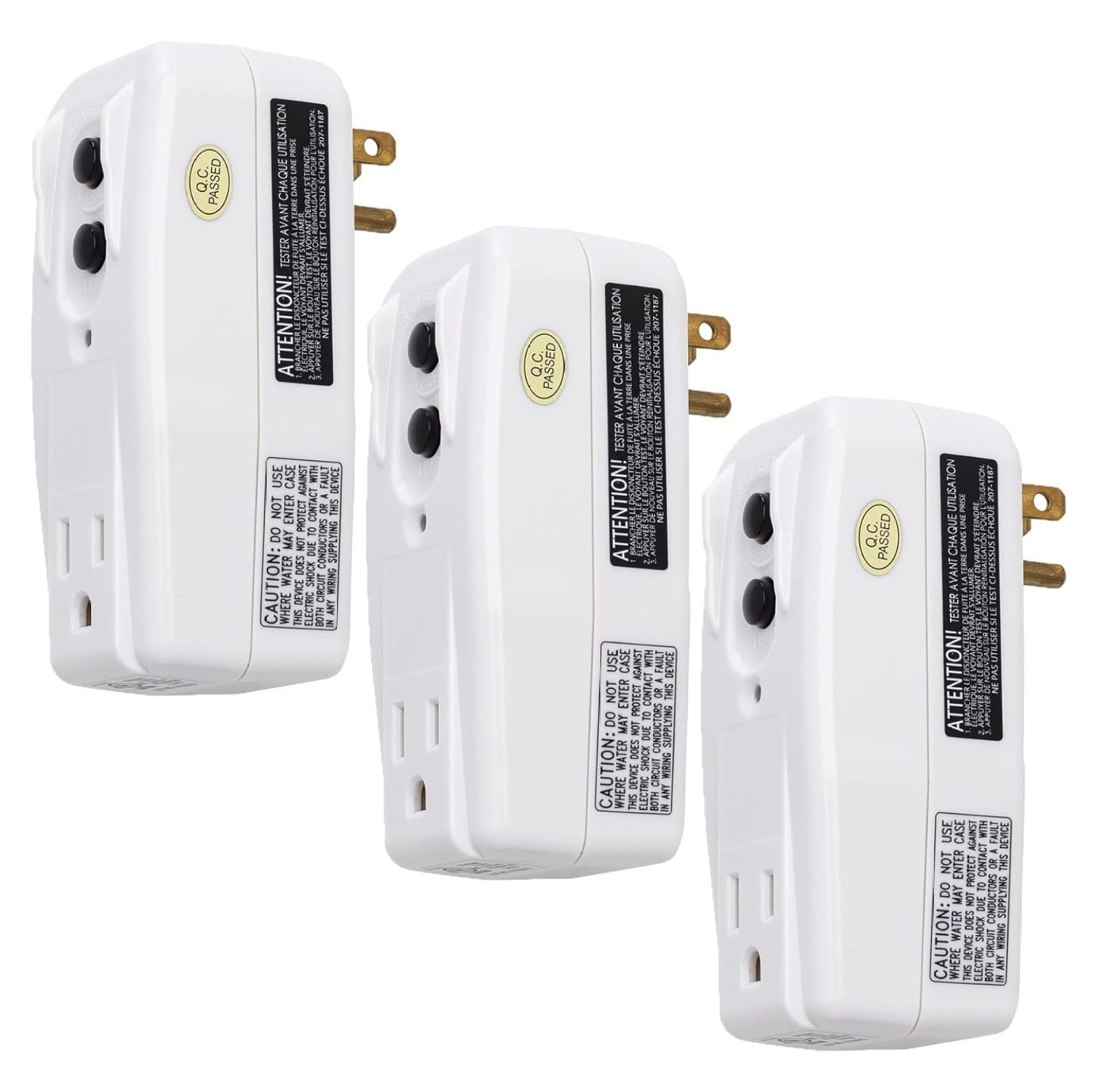 Tower Manufacturing 30439005 Auto-Reset 15 AMP Grounded 3-Prong GFCI ...