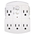 Tower Mfg 30440003 Auto-Reset 15 AMP 3-Prong GFCI 5-Outlet Adapter ...
