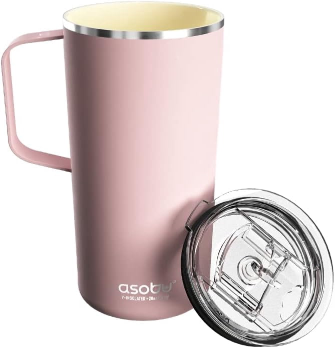 Tower Mug Ceramic Inner Coated Insulated Stainless Steel Cup for Pure ...