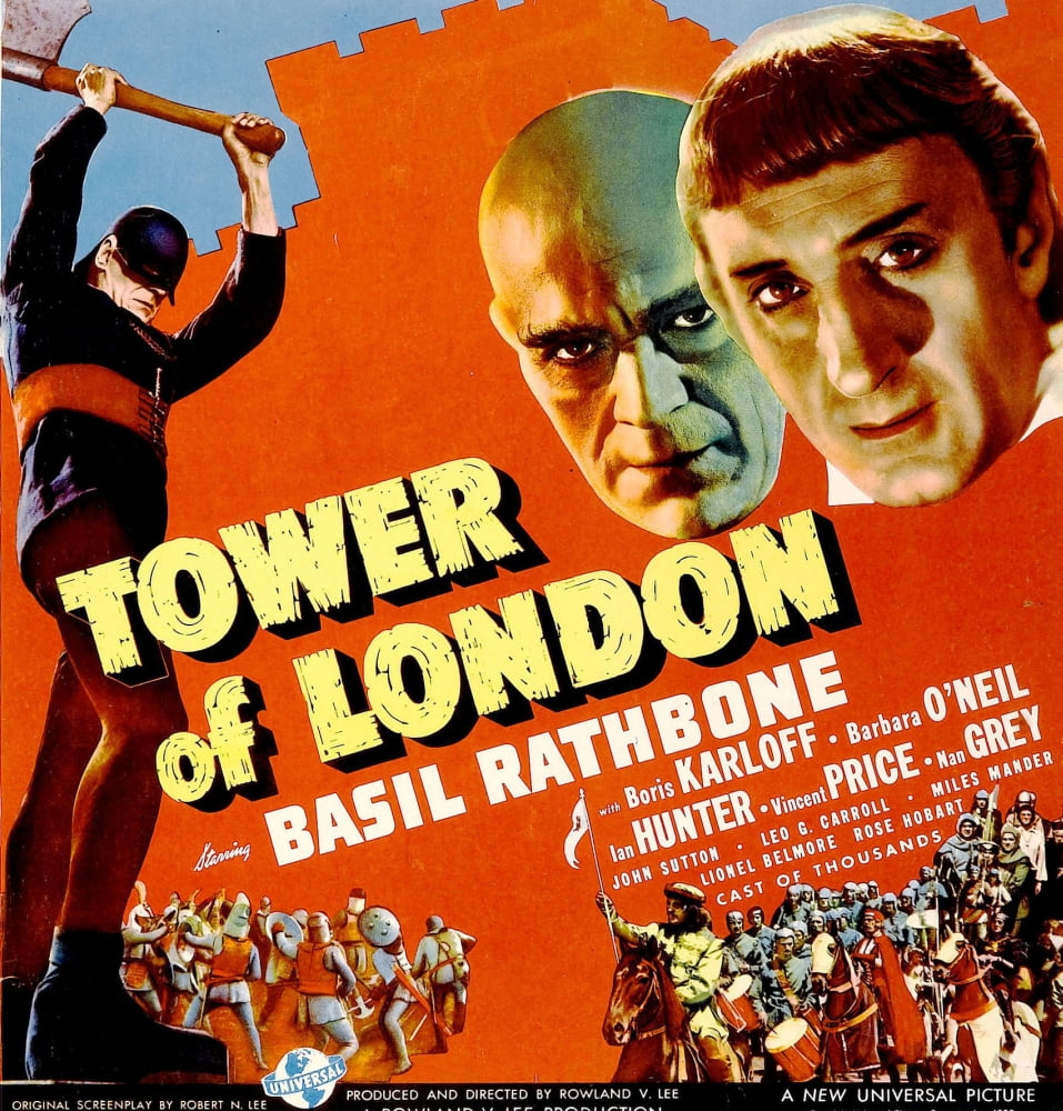 Tower Of London Top Right From Left: Boris Karloff Basil Rathbone On ...