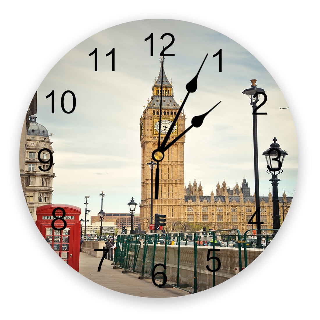 Tower Of London Uk Big Ben 3D Wall Clock Modern Design Brief Living ...