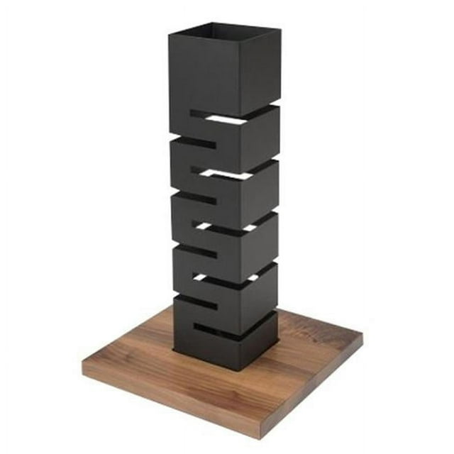 Tower Riser - Black Matte with Walnut Base - Walmart.com