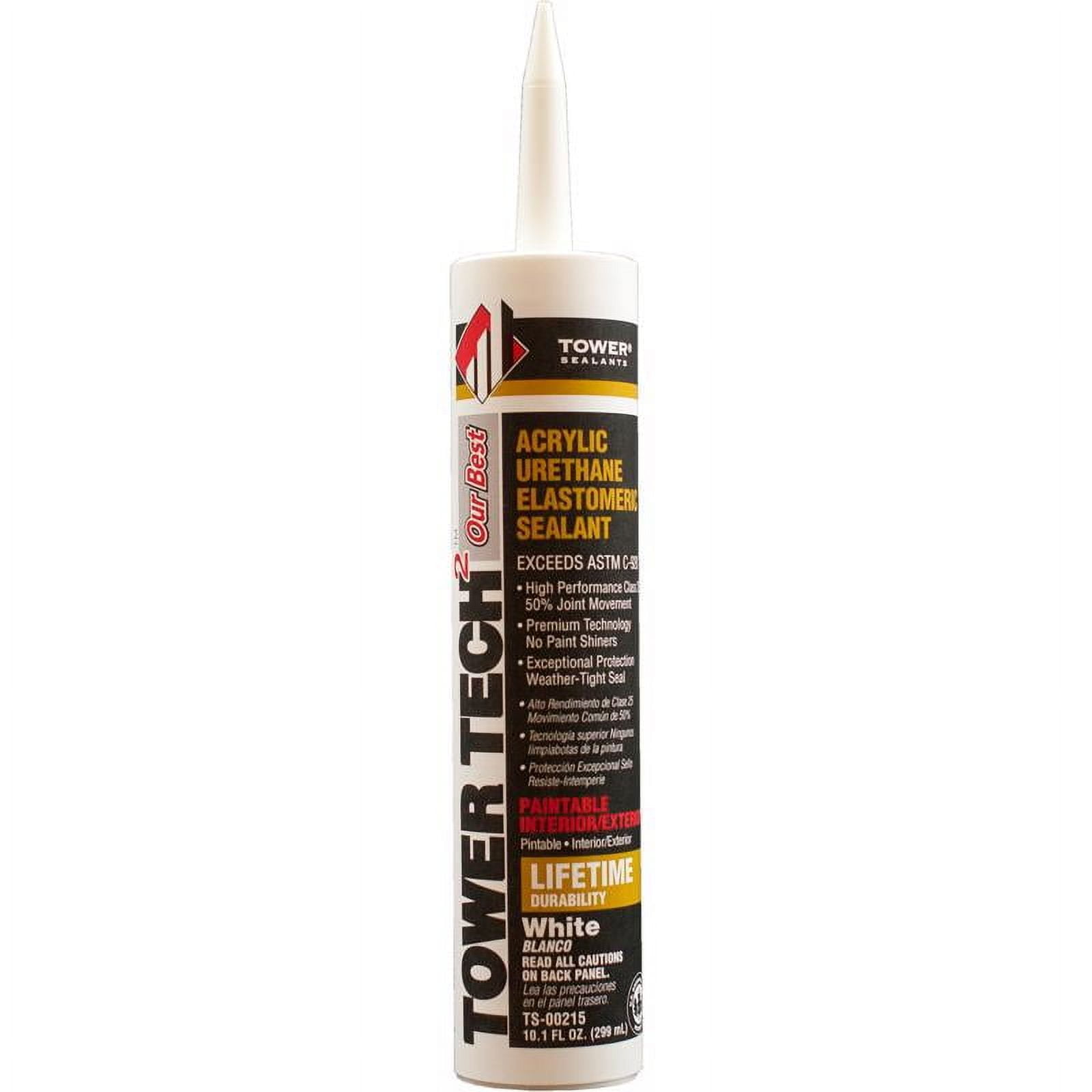 Tower Sealants Tech 2 White Acrylic Urethane Indoor & Outdoor Sealant ...