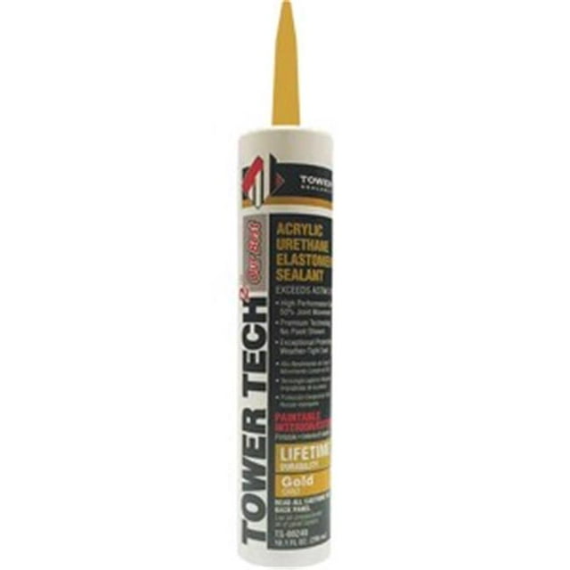 Tower Sealants TS-00240 10.1 oz Gold Tech2 Urethaneane Acrylic Caulk ...