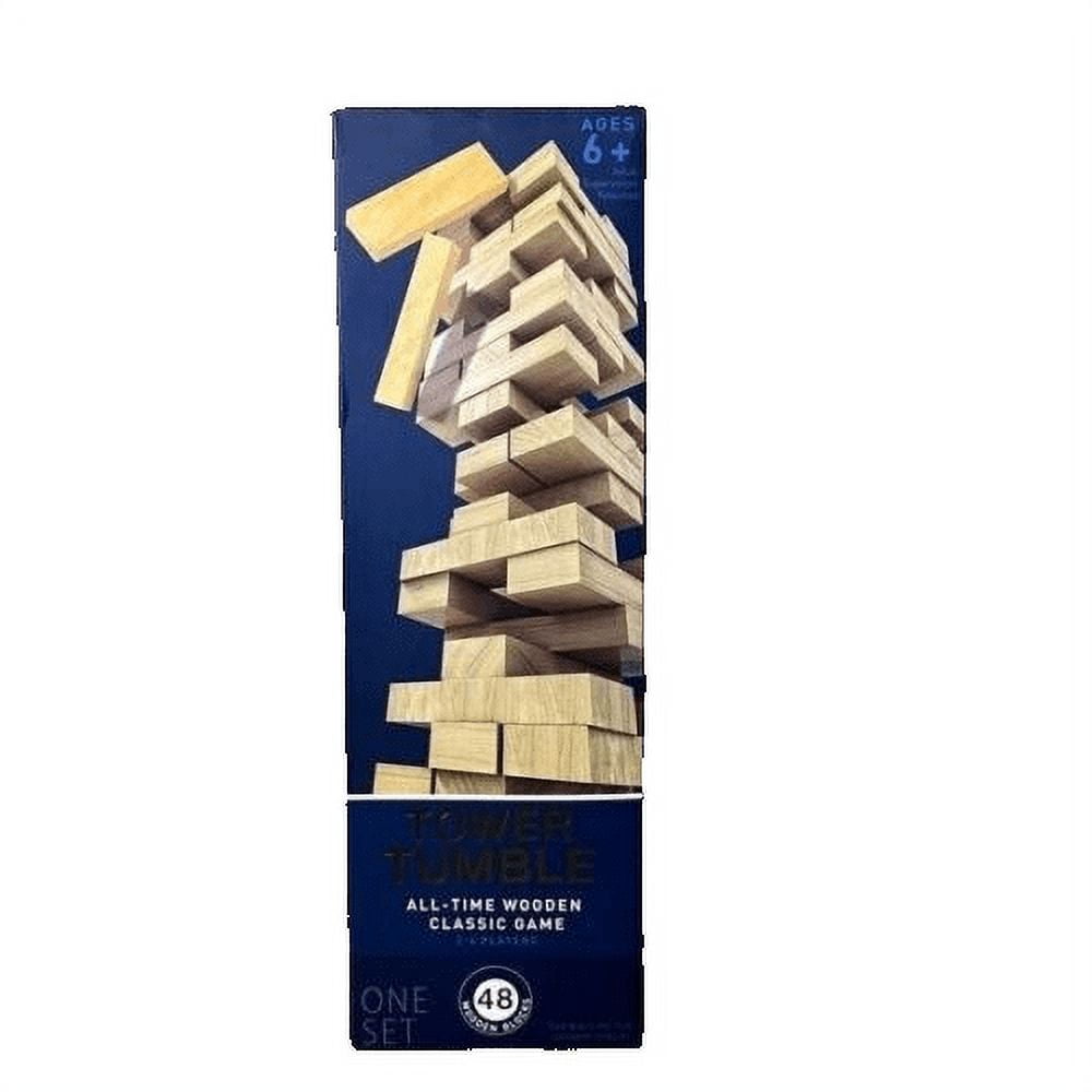 Tower Tumble Wooden Blocks Classic Game - Walmart.com