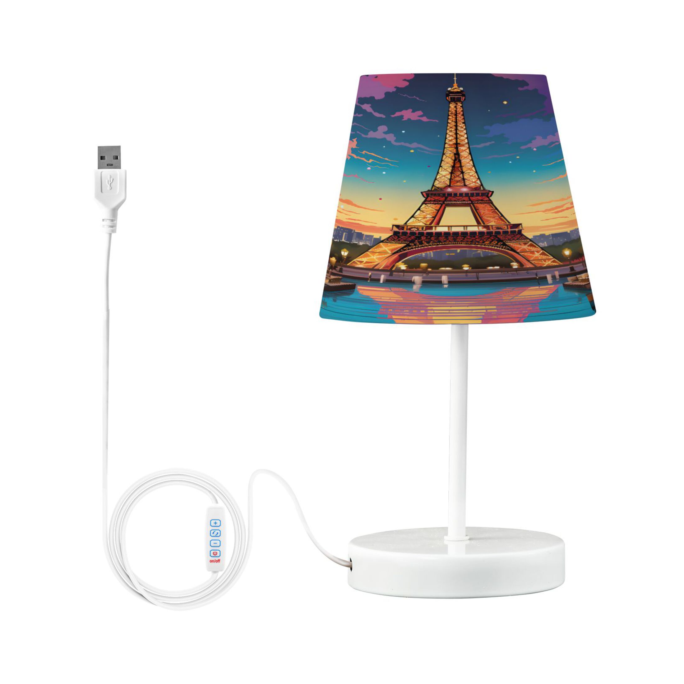 Tower and River Desk Lamp LED Table Nightstand Lamps with 3 Color ...