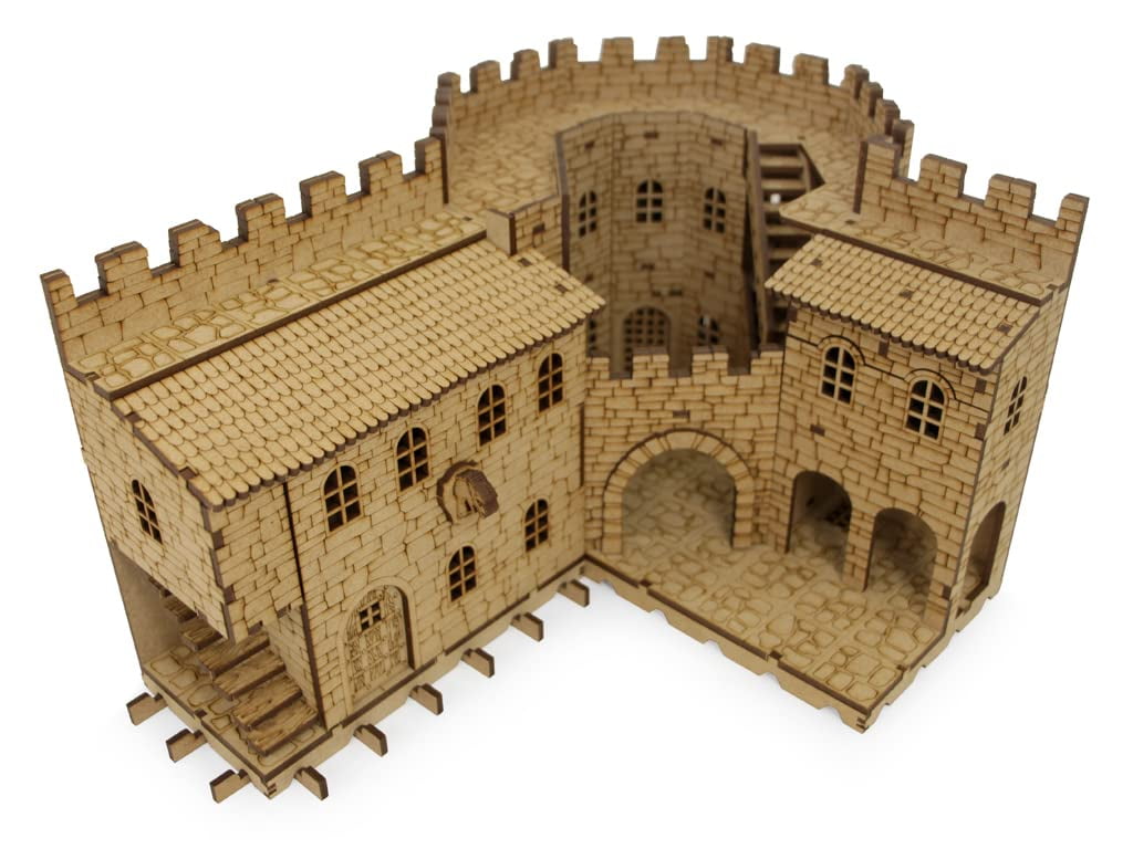 TowerRex Bastion Tower Wall D&D Terrain Barrack Garrison Buildings ...