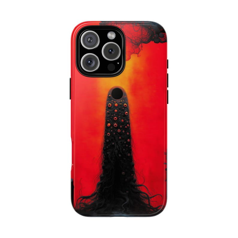 Towering Eyeball Horror Red Inferno Eyes Fantasy Artwork Phone Case ...