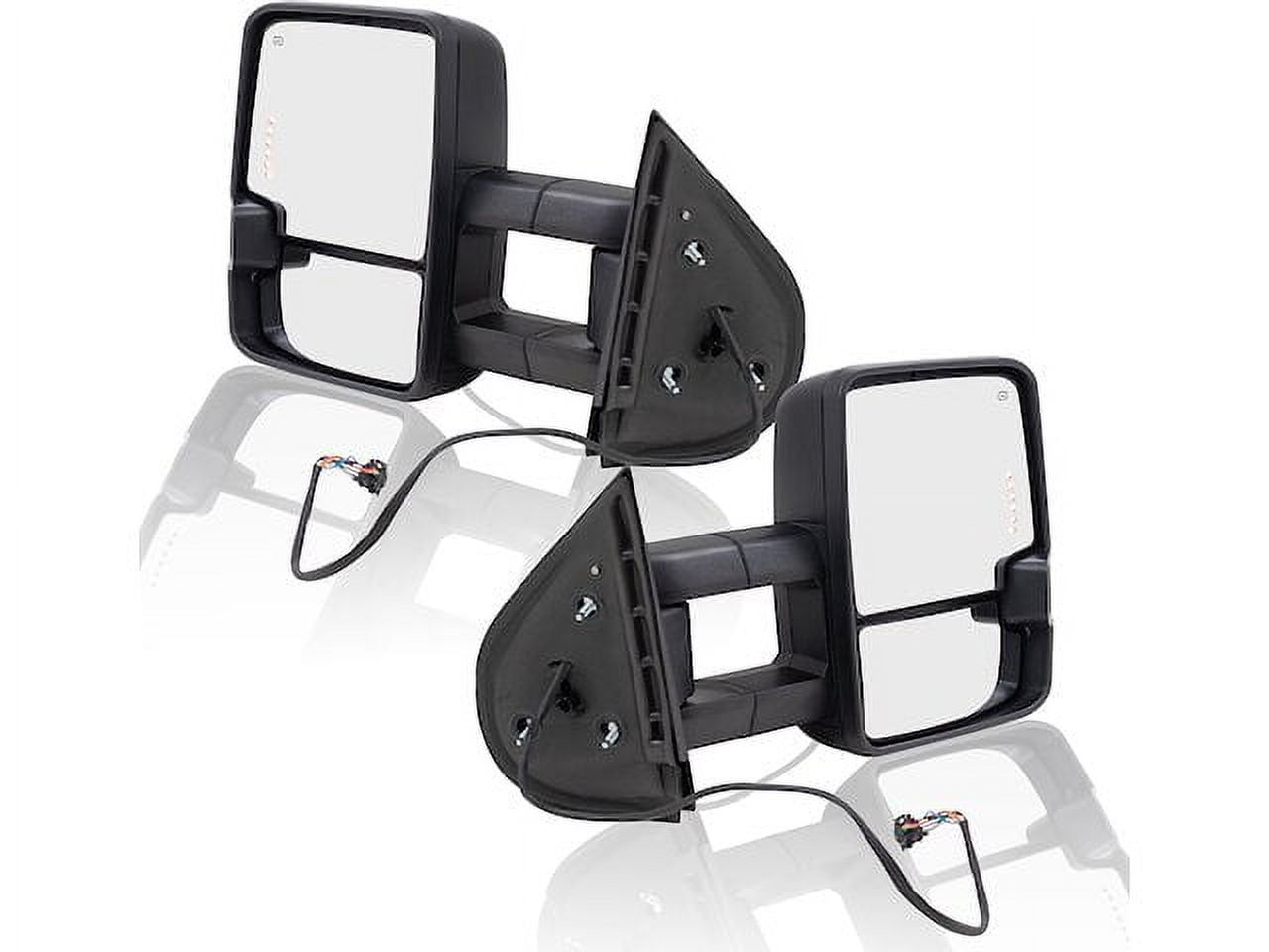 Towing Mirror Set - Compatible with 2007 - 2014 Cadillac Escalade ESV ...