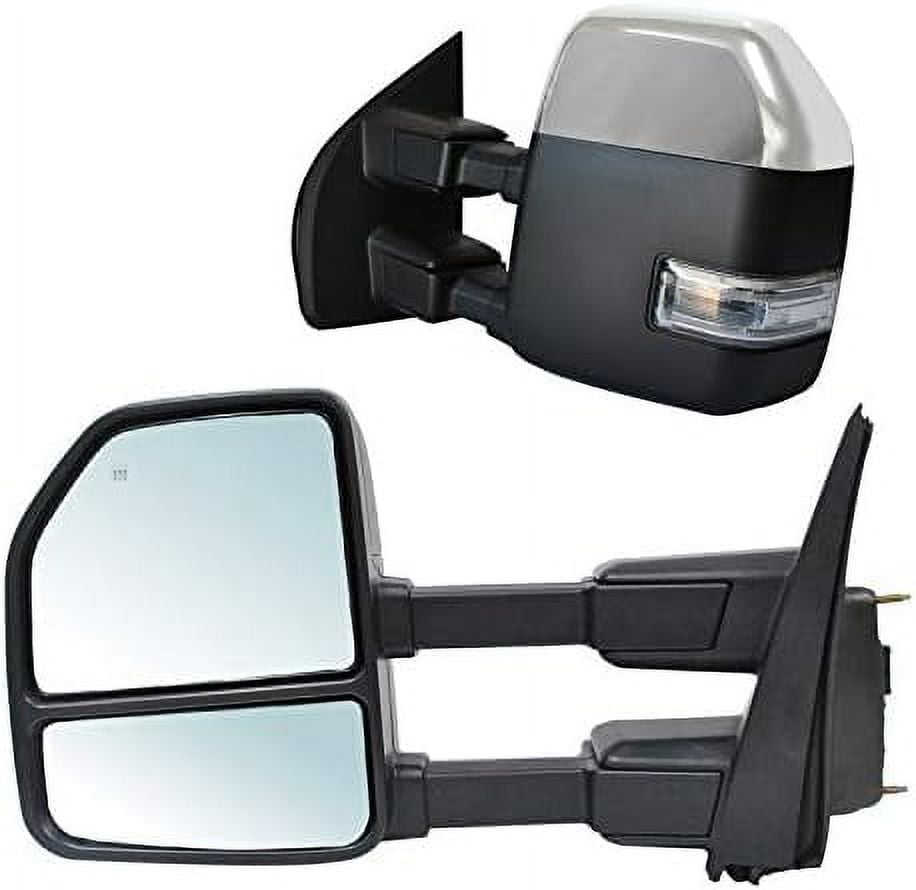 Towing Mirrors Compatible with 2017 2018 2019 2020 Ford F250 F350 F450 F-550 Super Duty Pickup ...
