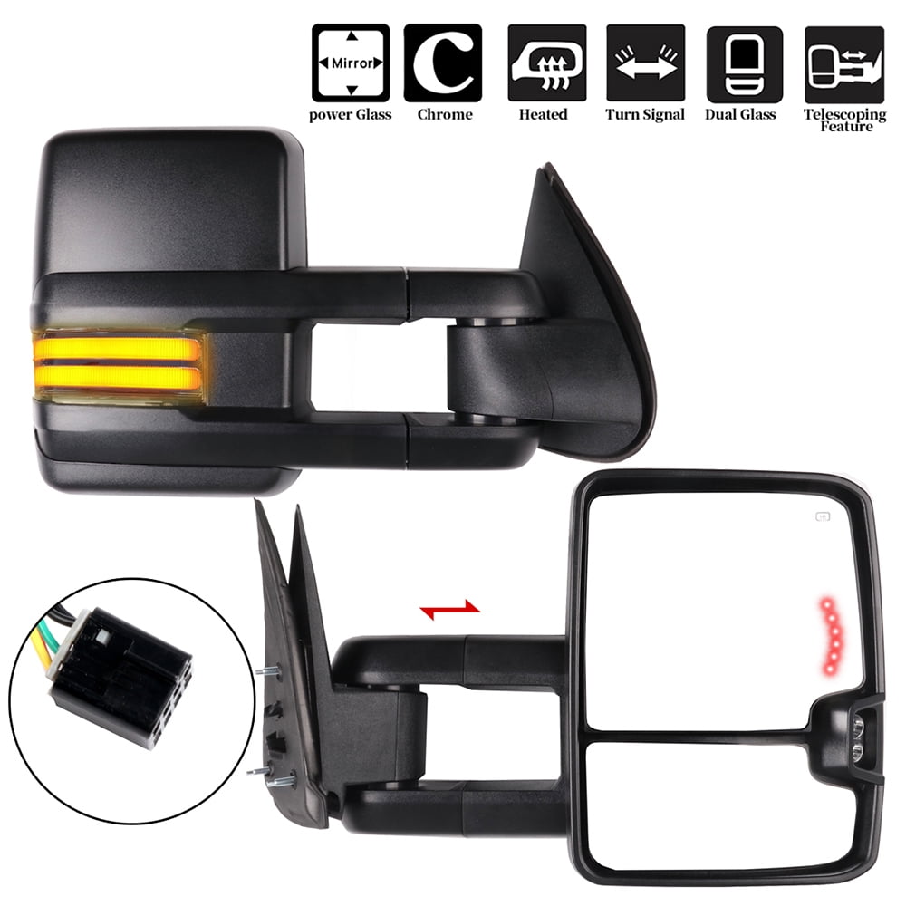 Towing Mirrors, ECCPP A Pair of Exterior Automotive Mirrors for 1999 ...
