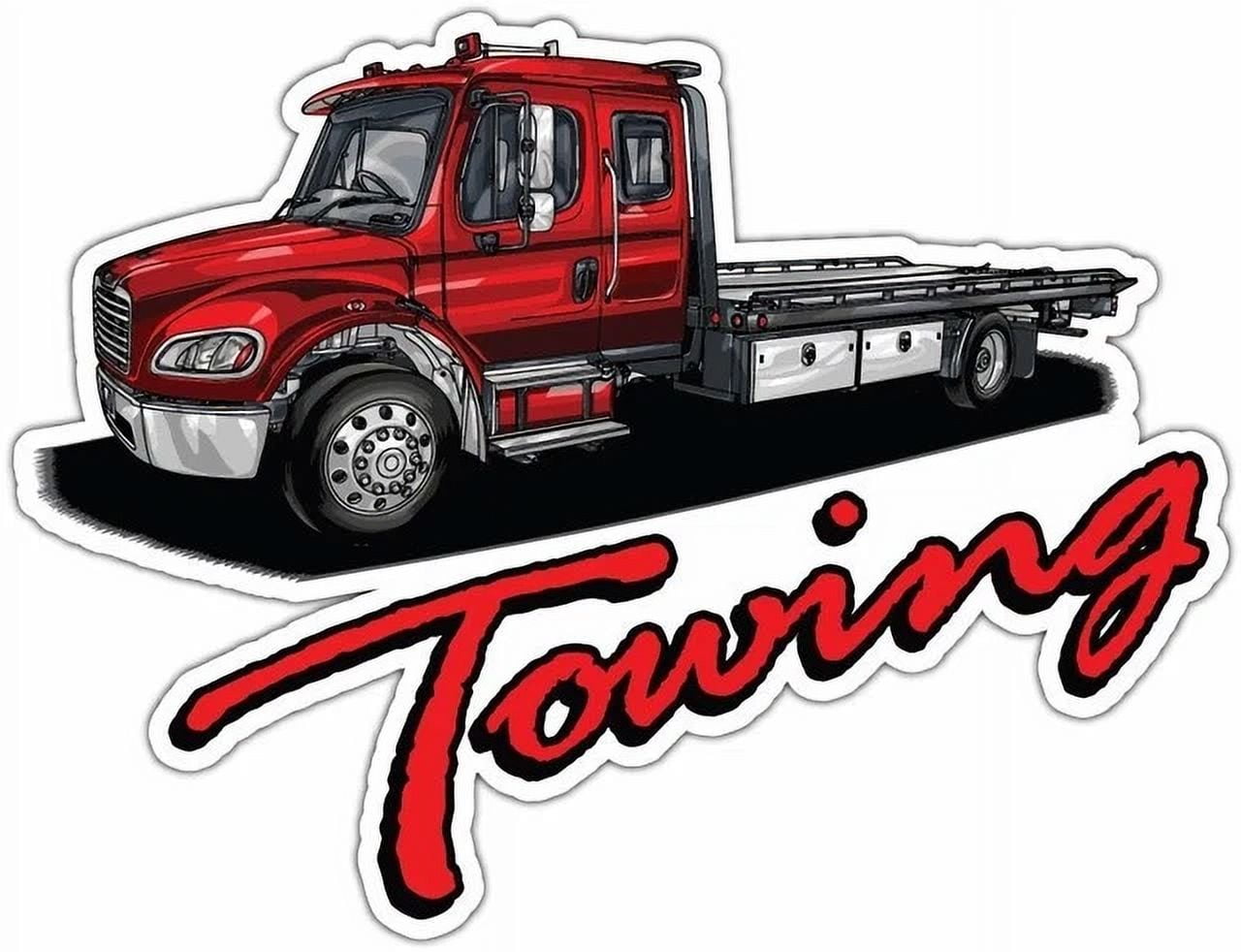 Towing Service Tow Truck Car Window Stickerphone Decal Water Bottle ...