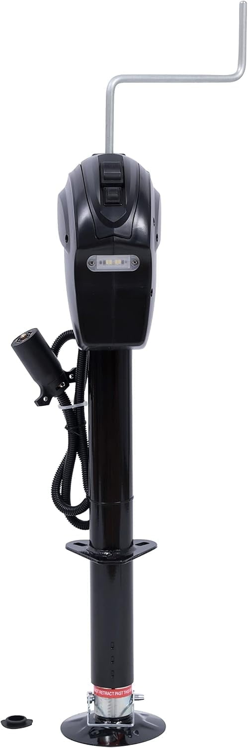 TowingMaster Electric Trailer Jack 5,000 lb Capacity with 7-Way Plug ...