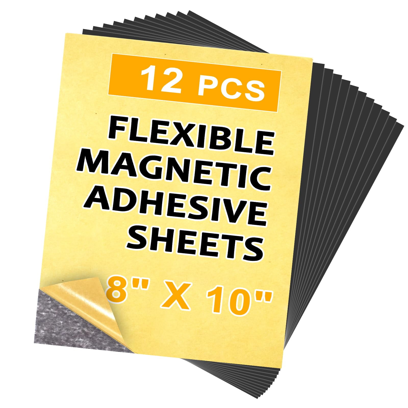 Towjug 12PCS 8 x JKF25 10 Inch Cuttable and Flexible Magnet Sheets with ...